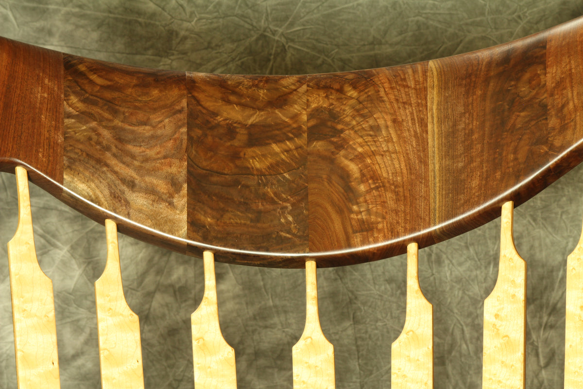Birdseye Maple and Walnut Sculpted Rocking Chair – Cummings Fine ...